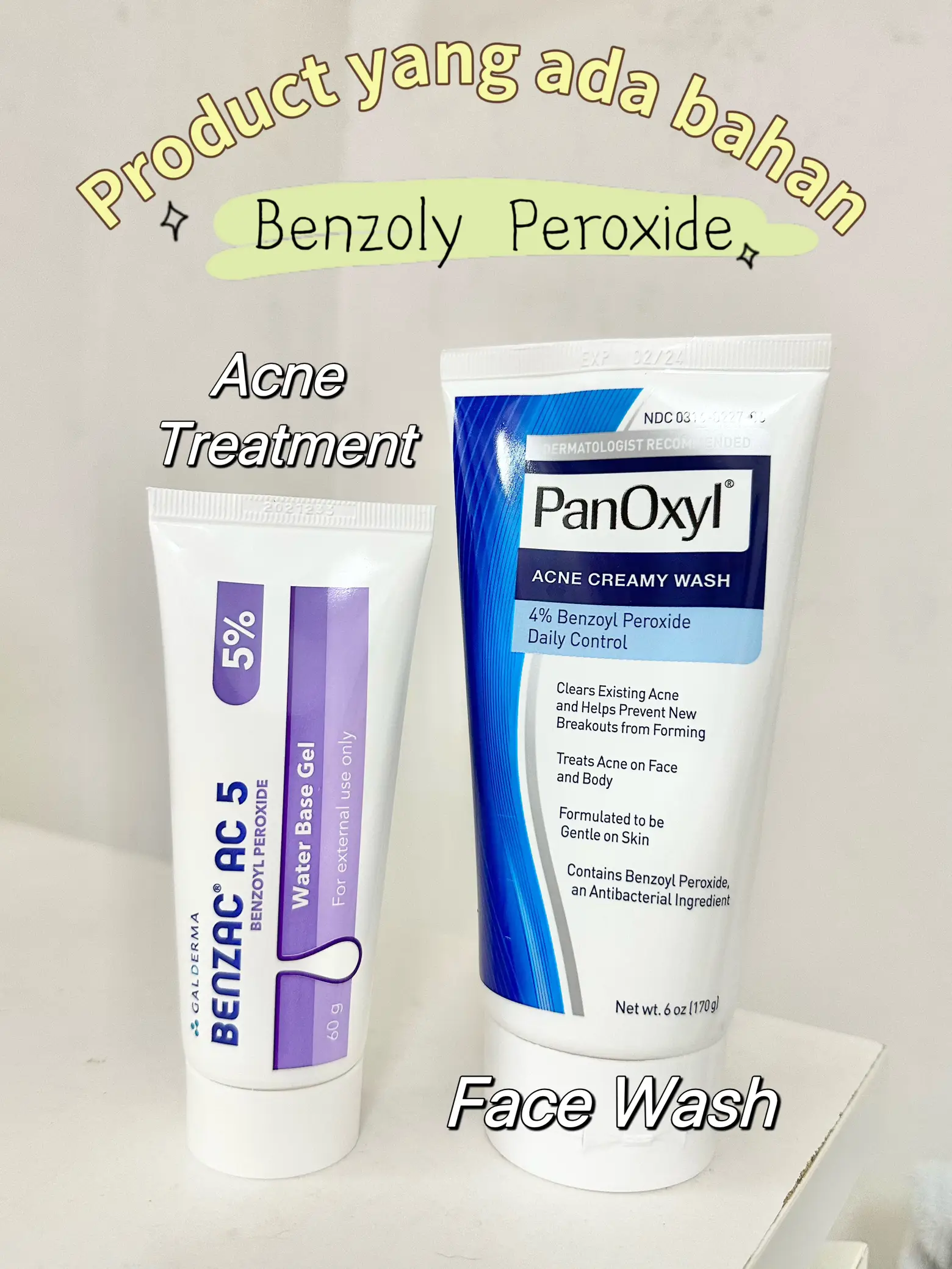 Cara cara nak pakai Benzoly Peroxide | Galeri disiarkan oleh Fara ...
