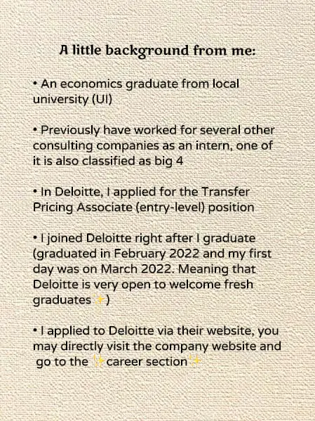 Tips & tricks cara jadi konsultan di Deloitte! | Galeri diposting oleh ...