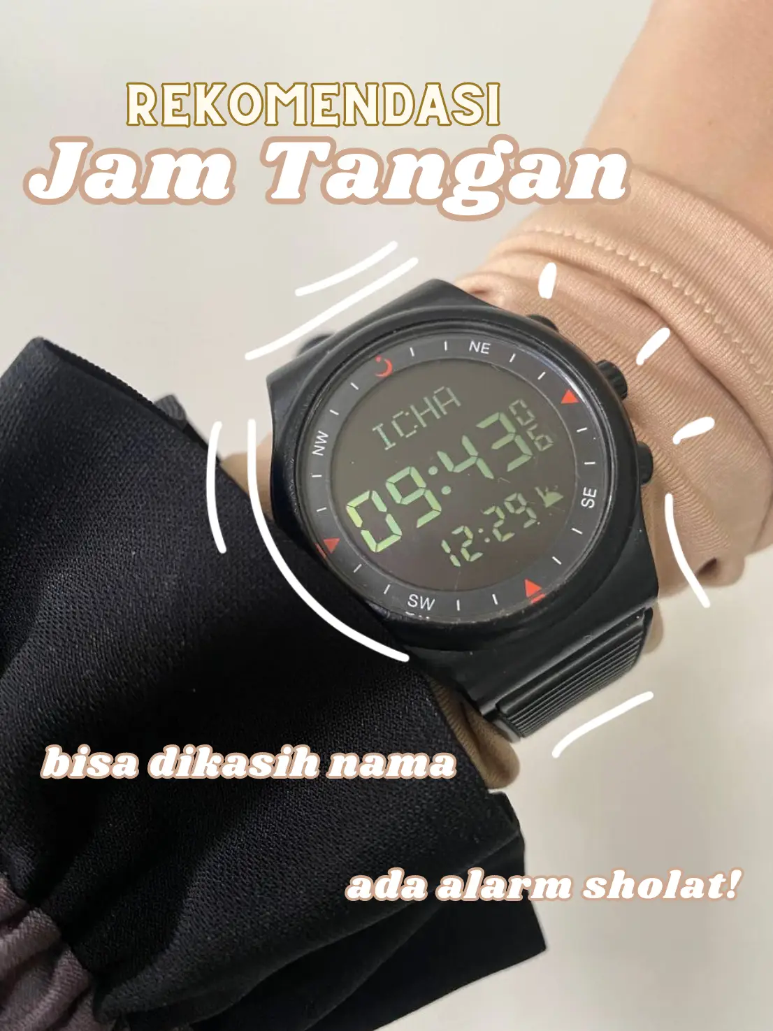 Jam tangan ada alarm sholat! | Galeri diposting oleh ruang.andesma | Lemon8