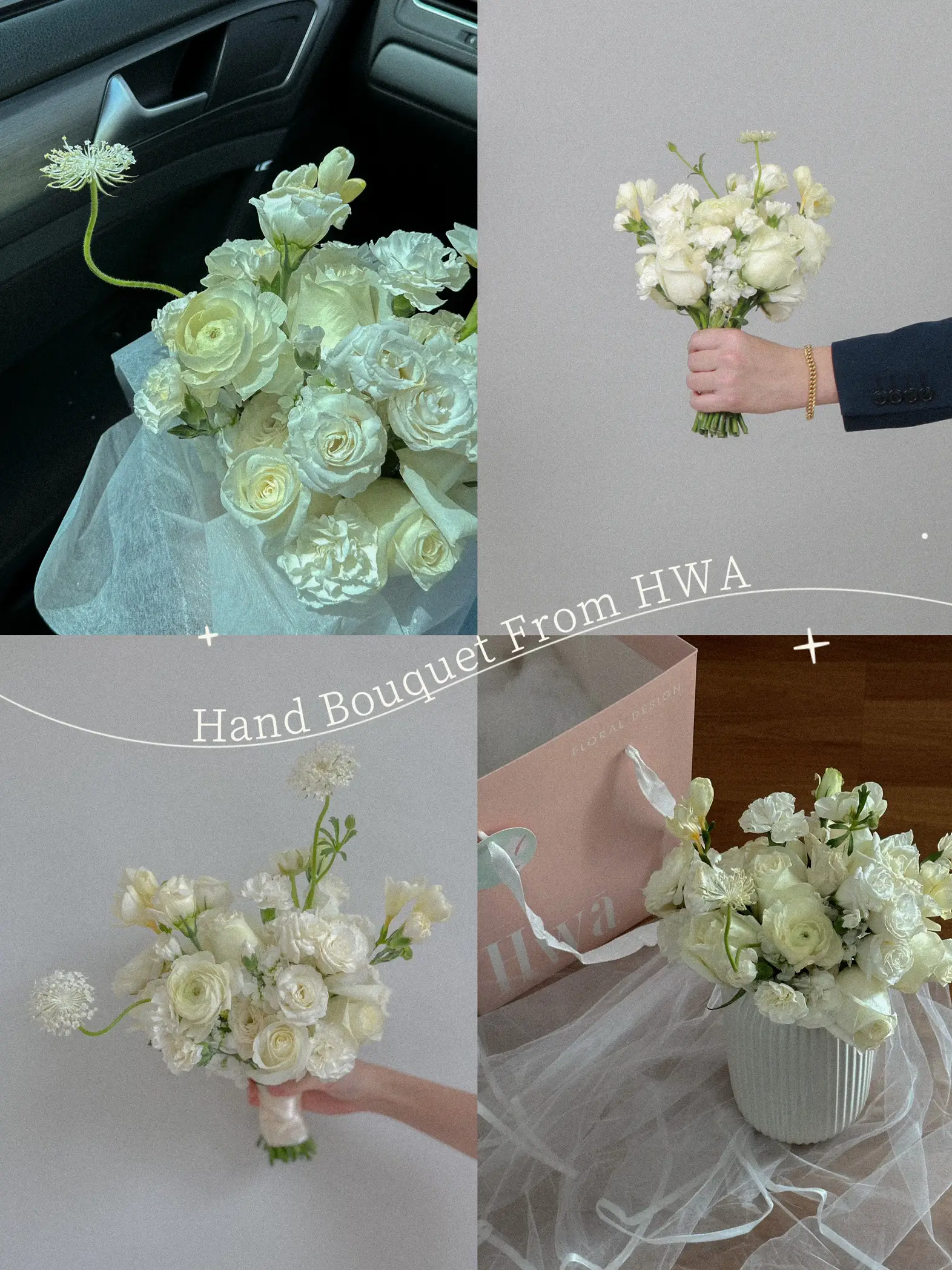 Dreamy Hand Bouquet from HWA.MY 🤍 | แกลเลอรีที่โพสต์โดย 𝓐. ♡ | Lemon8