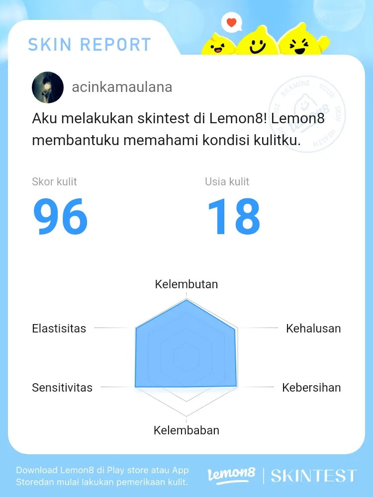 Yuk pake Skin report dari lemon8 | Galeri diposting oleh diyah | Lemon8