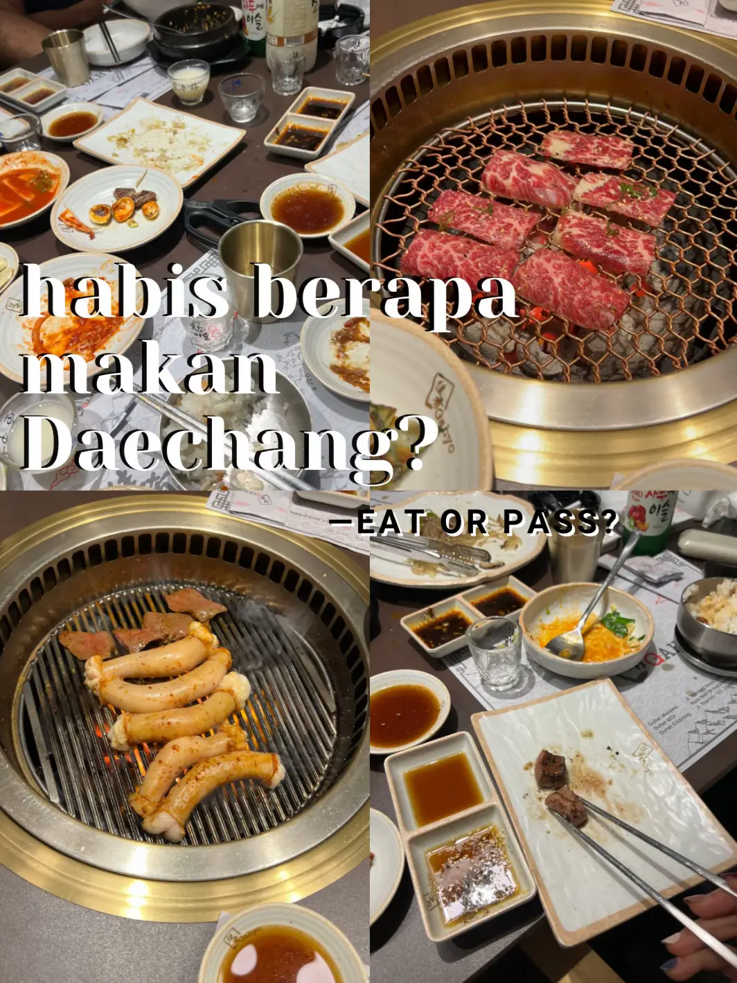 The viral “Daechang” in a Korean resto! | Video dipublikasikan oleh ...