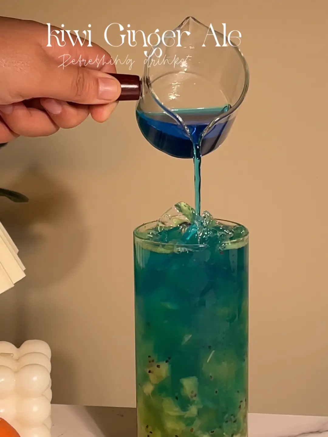 Kiwi ginger ale | วิดีโอที่เผยแพร่โดย Cotton.samlee | Lemon8