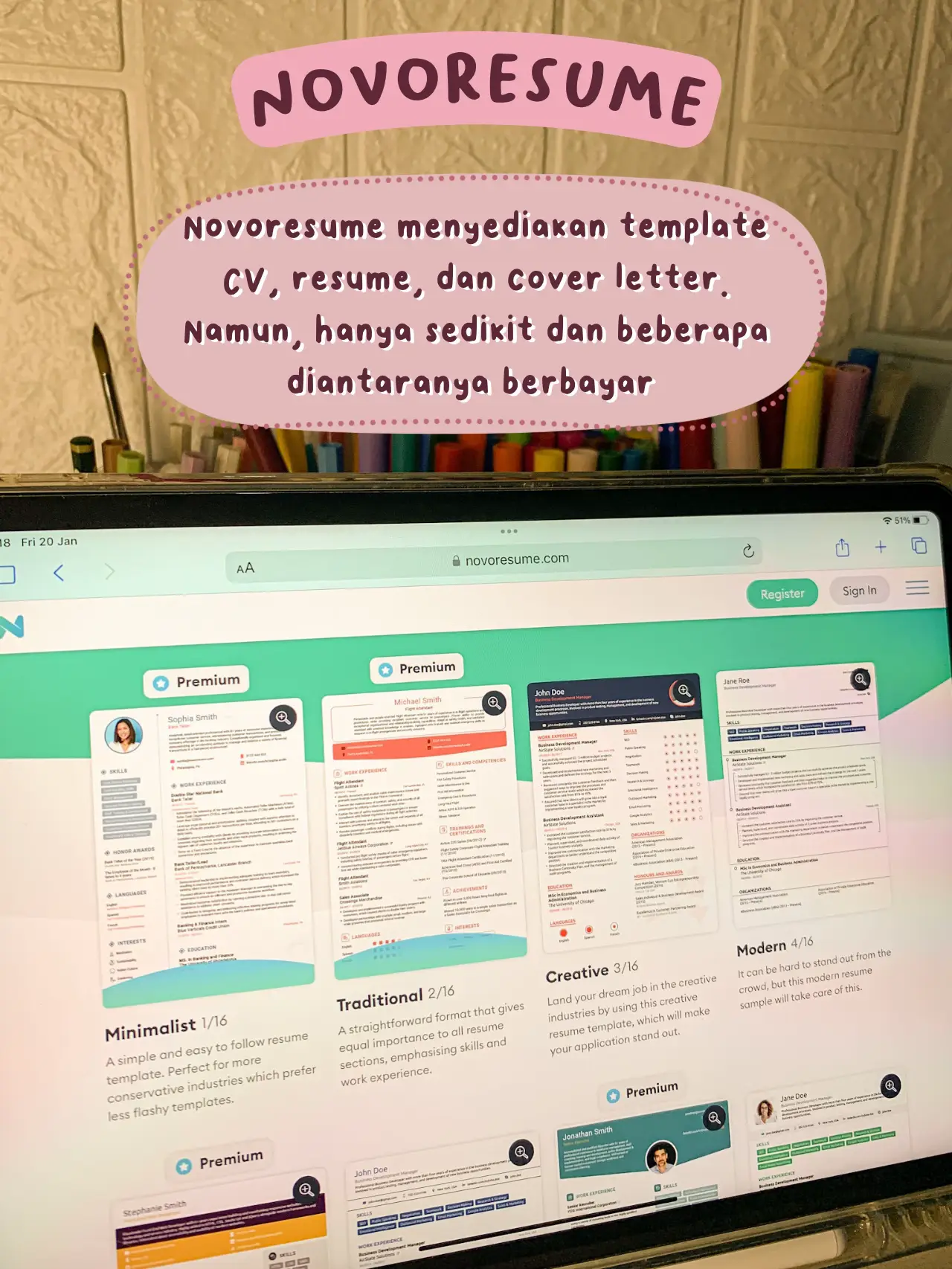 cv template free edit - Carian Lemon8