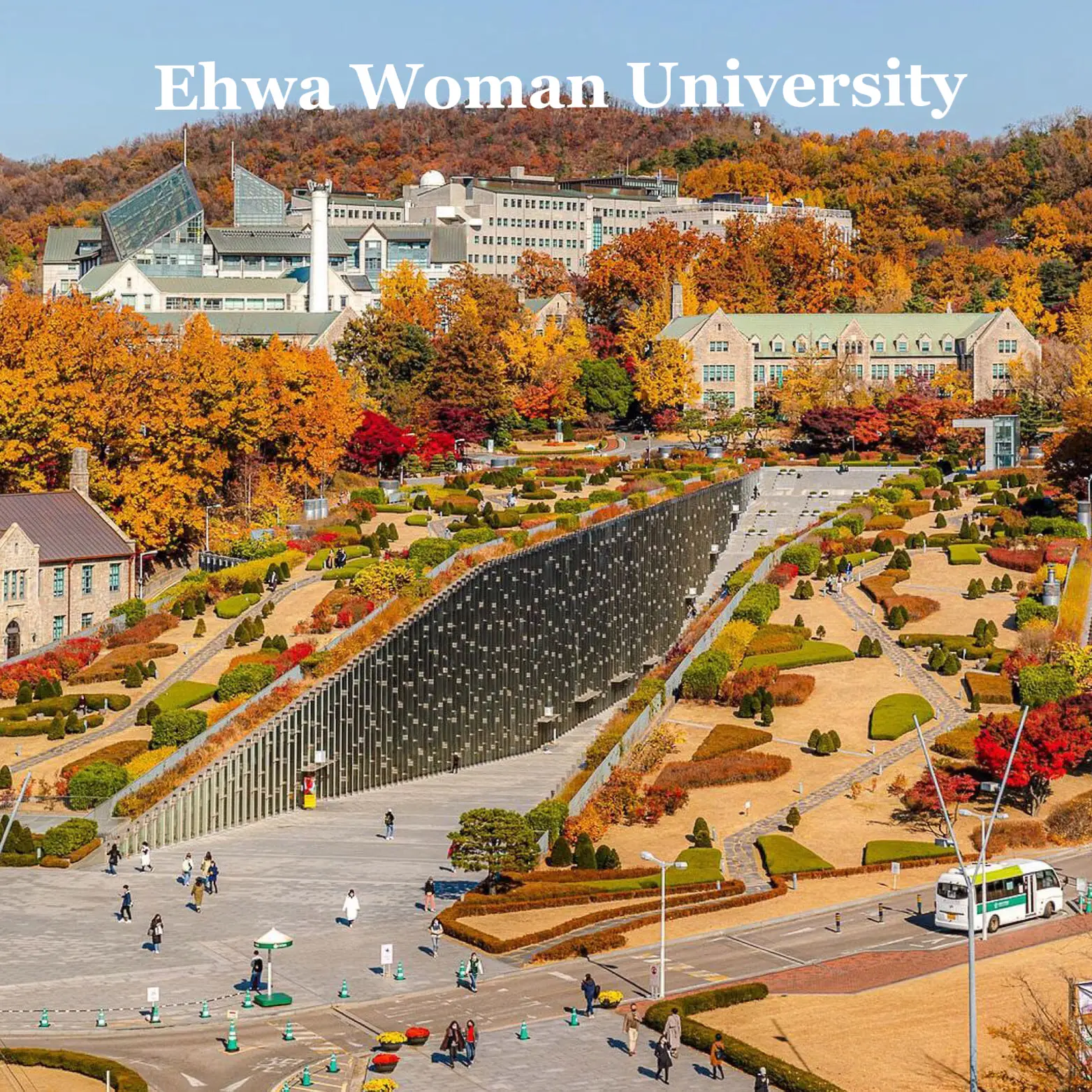 Ehwa Womans University จุดชมใบไม้เปลี่ยนสีในโซลสุดปัง 🍁🍂 | Gallery posted by Aumjumma | Lemon8