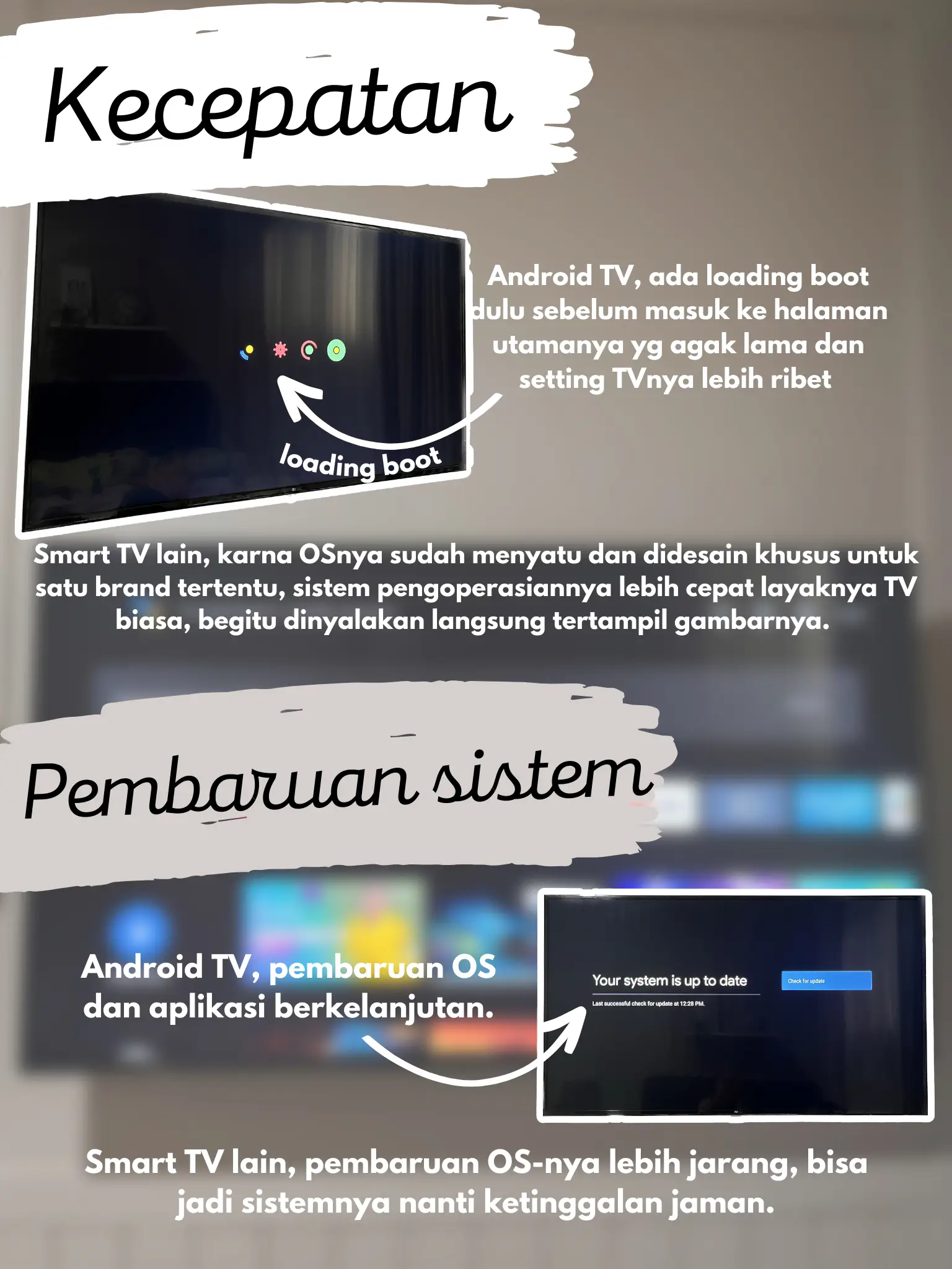 Beda SMART TV & ANDROID TV, ada yg masih bingung?? | Galeri diposting oleh ZAF Home | Lemon8