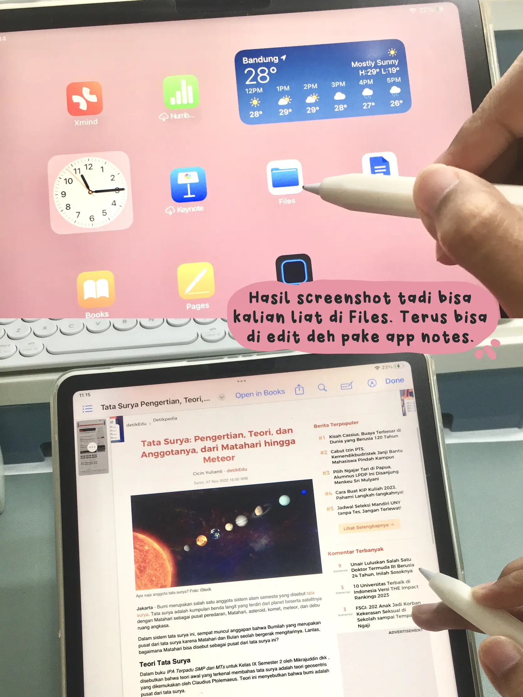 iPad Tips Cara Screenshot Full Page | Galeri diposting oleh Ota ...