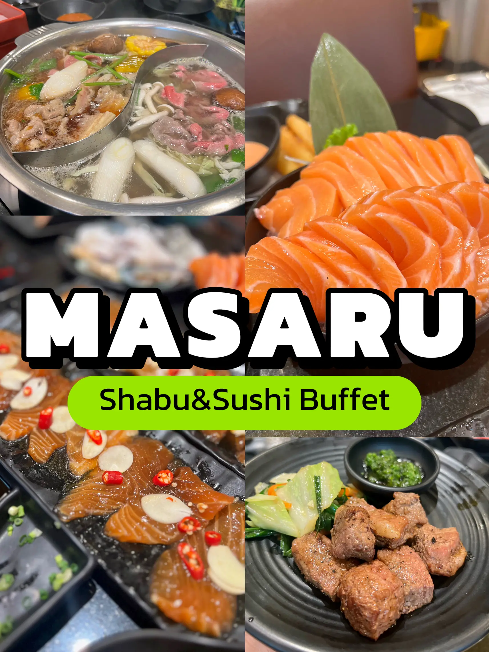 MASARU SHABU&SUSHI BUFFET🍲🍣🥳 | แกลเลอรีที่โพสต์โดย Sushiroll🍣💖 | Lemon8
