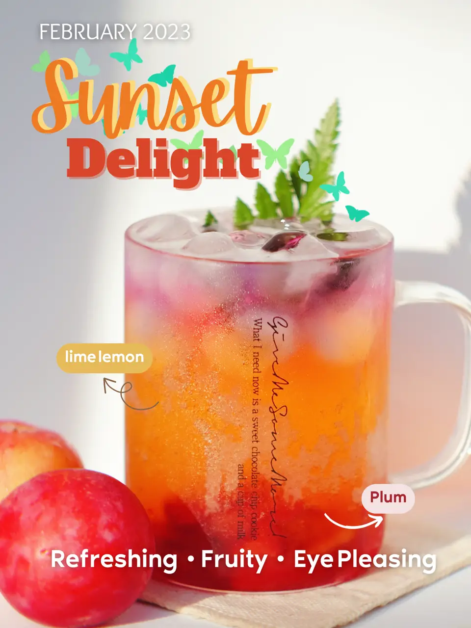 ide minuman buat rayain valentine💖sunset delight | Video dipublikasikan oleh chesee's cafe 🧀 ...