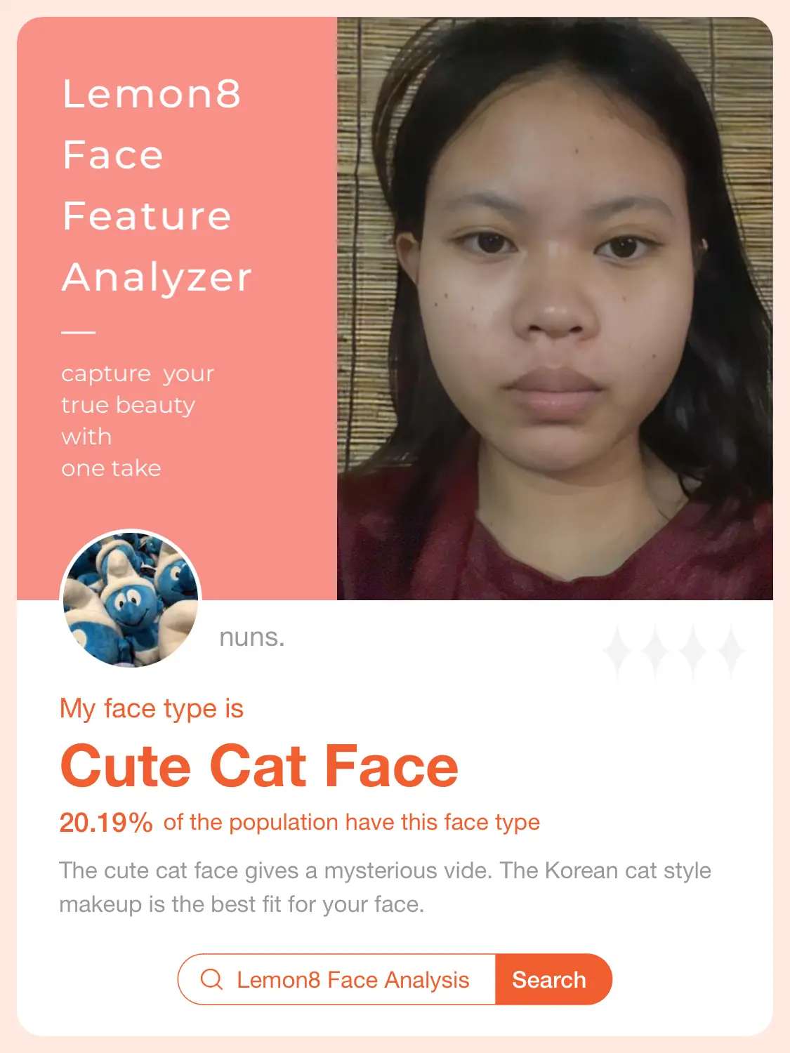 My Face Analysis Report | แกลเลอรีที่โพสต์โดย Nun S. | Lemon8