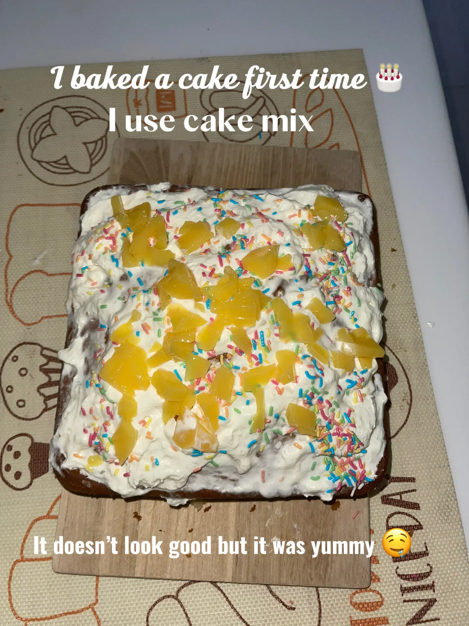 I baked a cake first time 🎂 | Gallery posted by Deepika Deeps | Lemon8