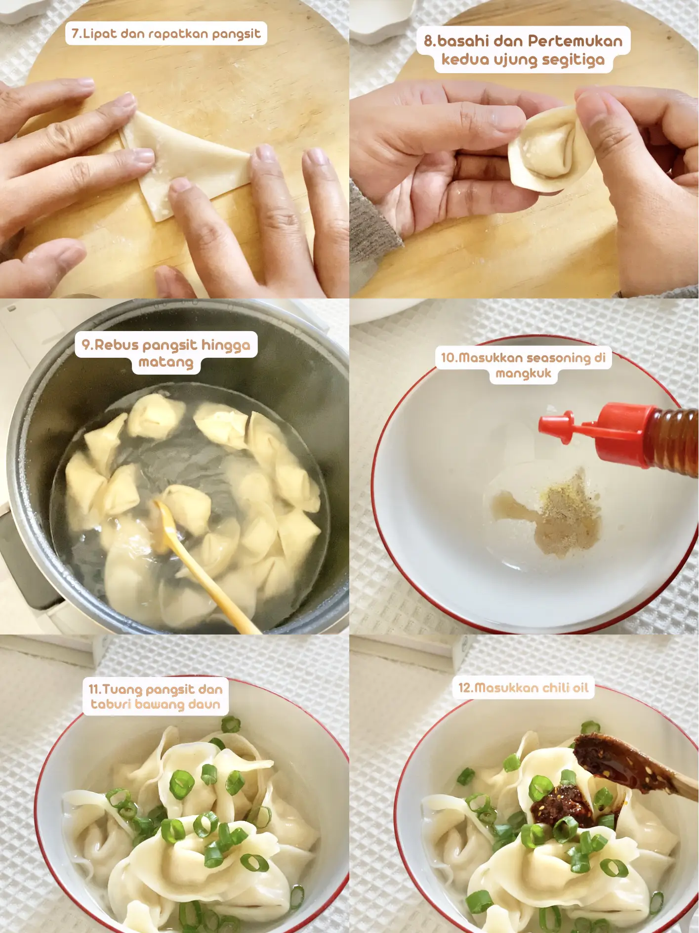 Resep Pangsit Kuah Pedas Pakai Rice Cooker! 🥟🔥 | Galeri diposting oleh ...