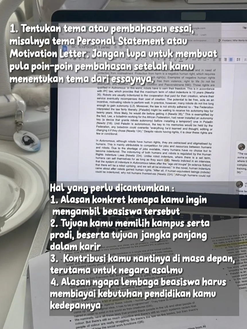 AMBIS NGEJAR BEASISWA? INI DIA TIPS MENULIS ESSAY! | Galeri diposting ...