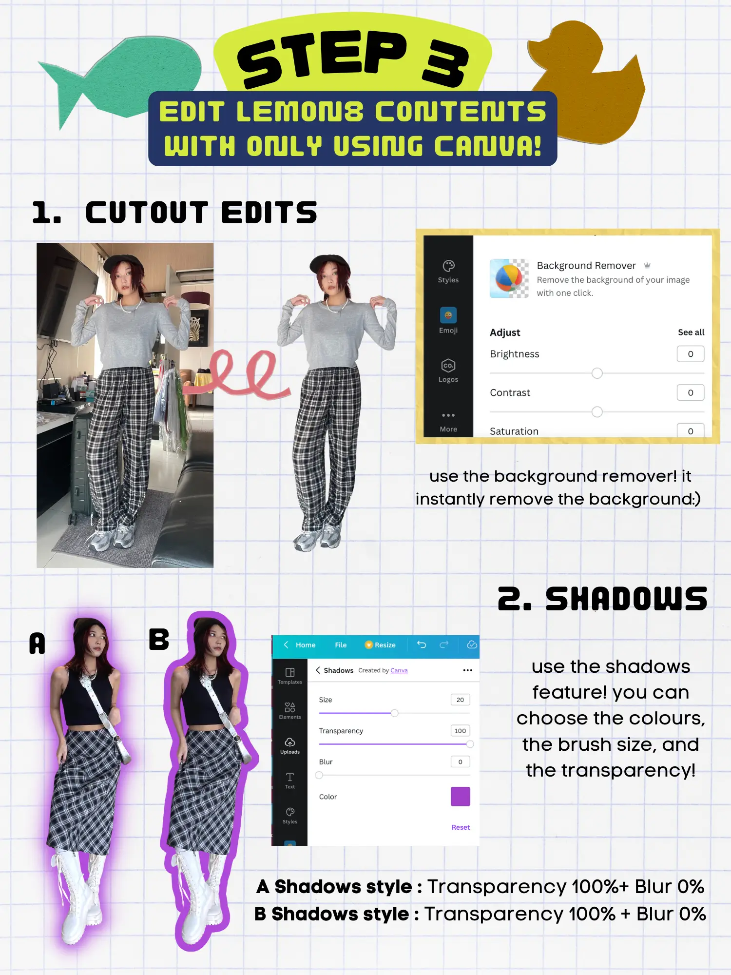 HOW I EDIT MY LEMON8 CONTENTS USING ONLY CANVA! | Galeri diposting oleh tbreeana | Lemon8