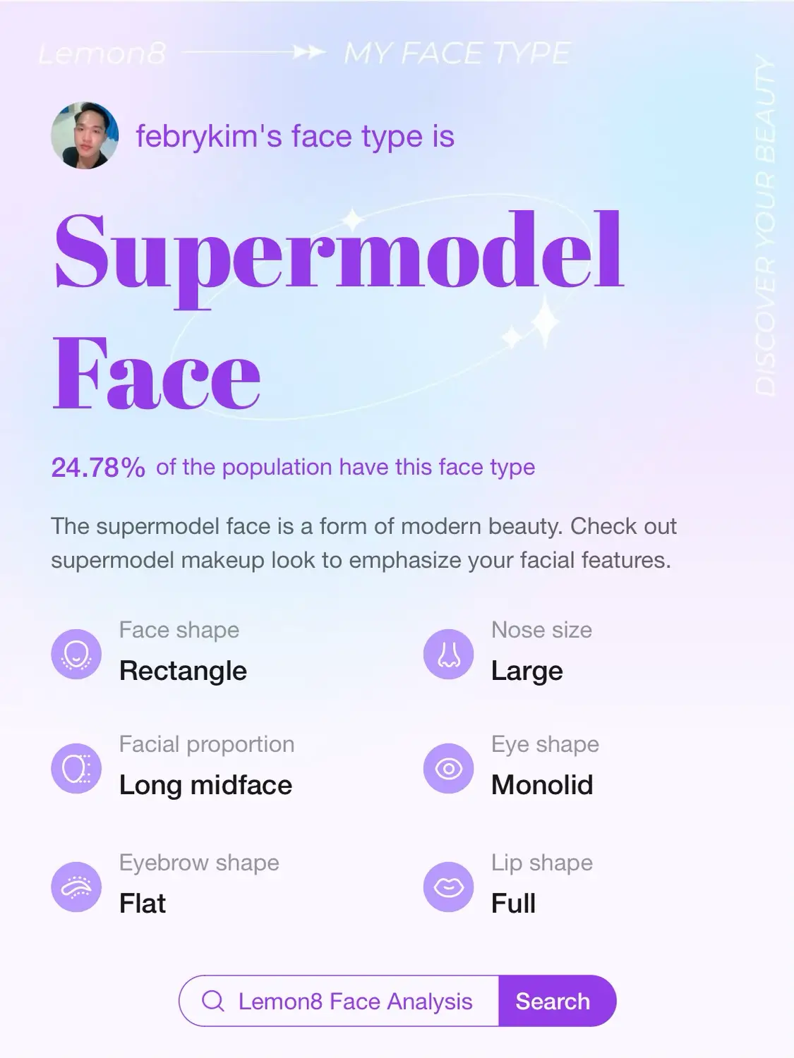 My Face Analysis Report | Galeri diposting oleh Febry Kim | Lemon8