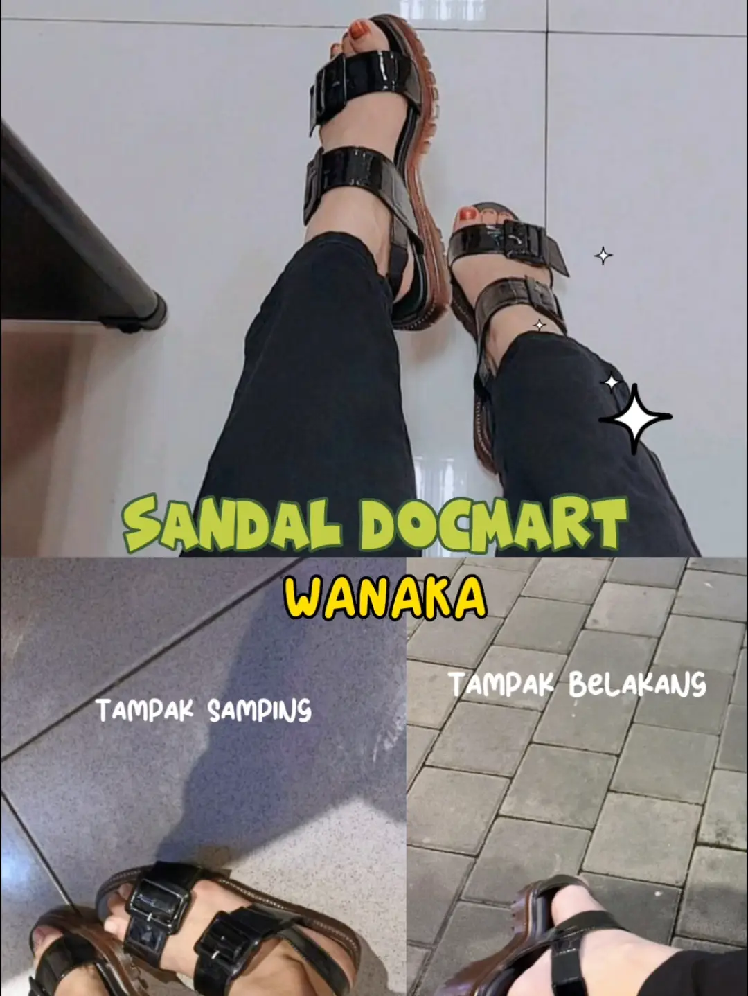 Sendal Docmart Wanita | Video dipublikasikan oleh Piscess | Lemon8