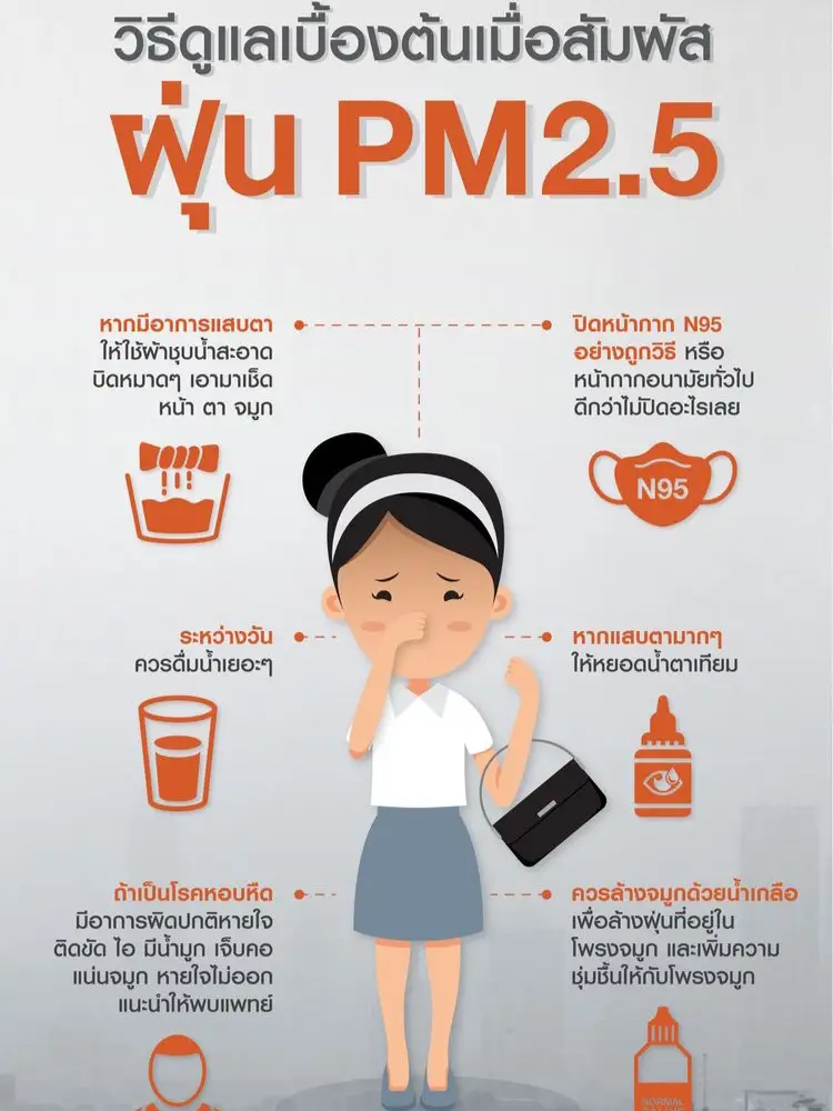 วิธีดูแลตัวเองเบื้องต้นเมื่อเจอฝุ่น pm2.5 | แกลเลอรีที่โพสต์โดย JaJaMaRu | Lemon8