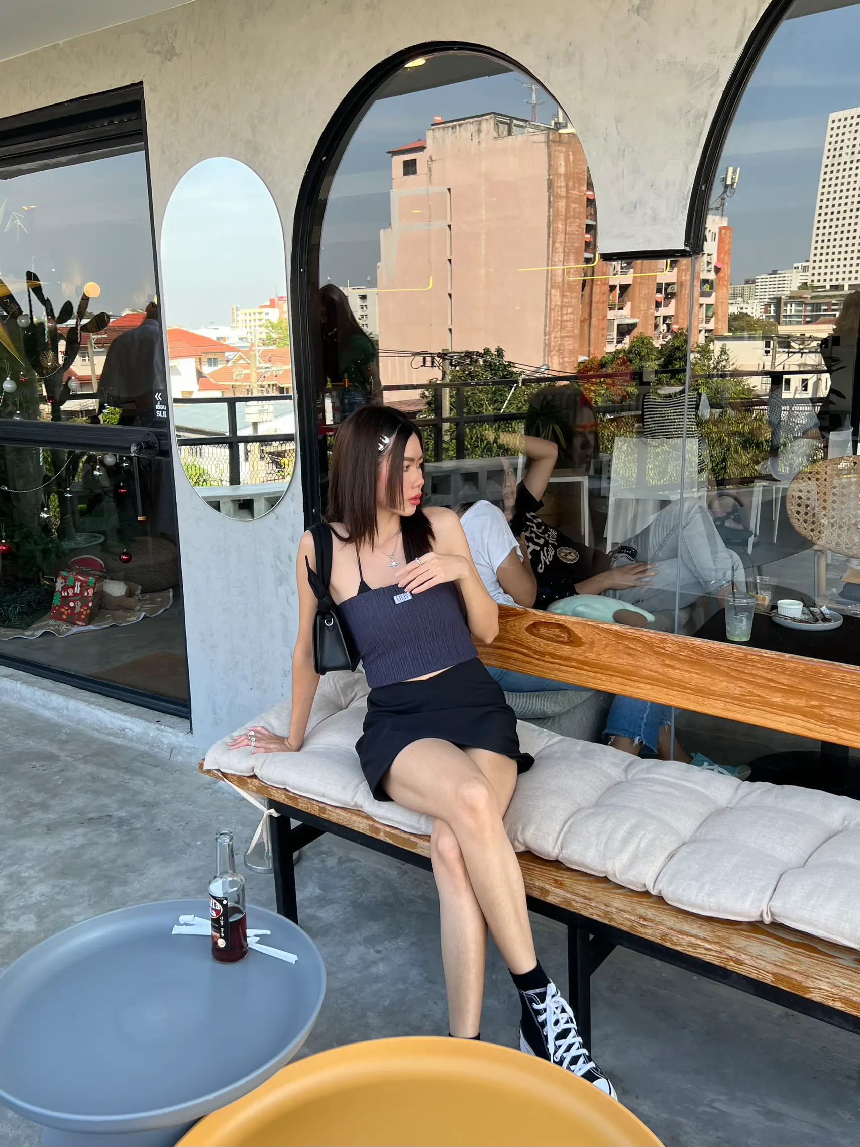 CAFE HOPPING l คาเฟ่ RoofTop เปิดใหม่ ย่านพหลโยธิน🏡🤍☕️ | แกลเลอรีที่โพสต์โดย cherngam | Lemon8