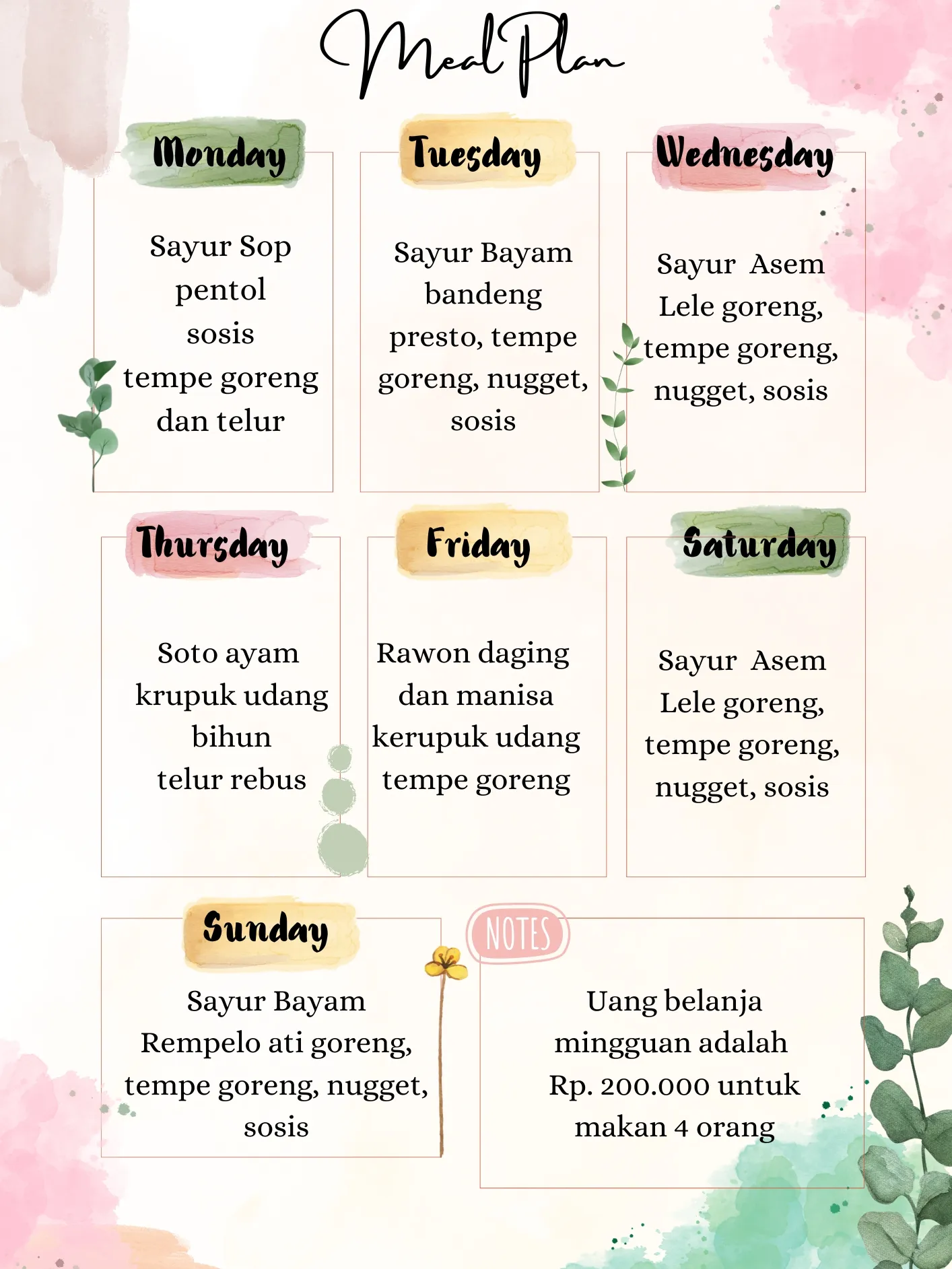 Ide menu makanan harian | Galeri diposting oleh Insansari | Lemon8