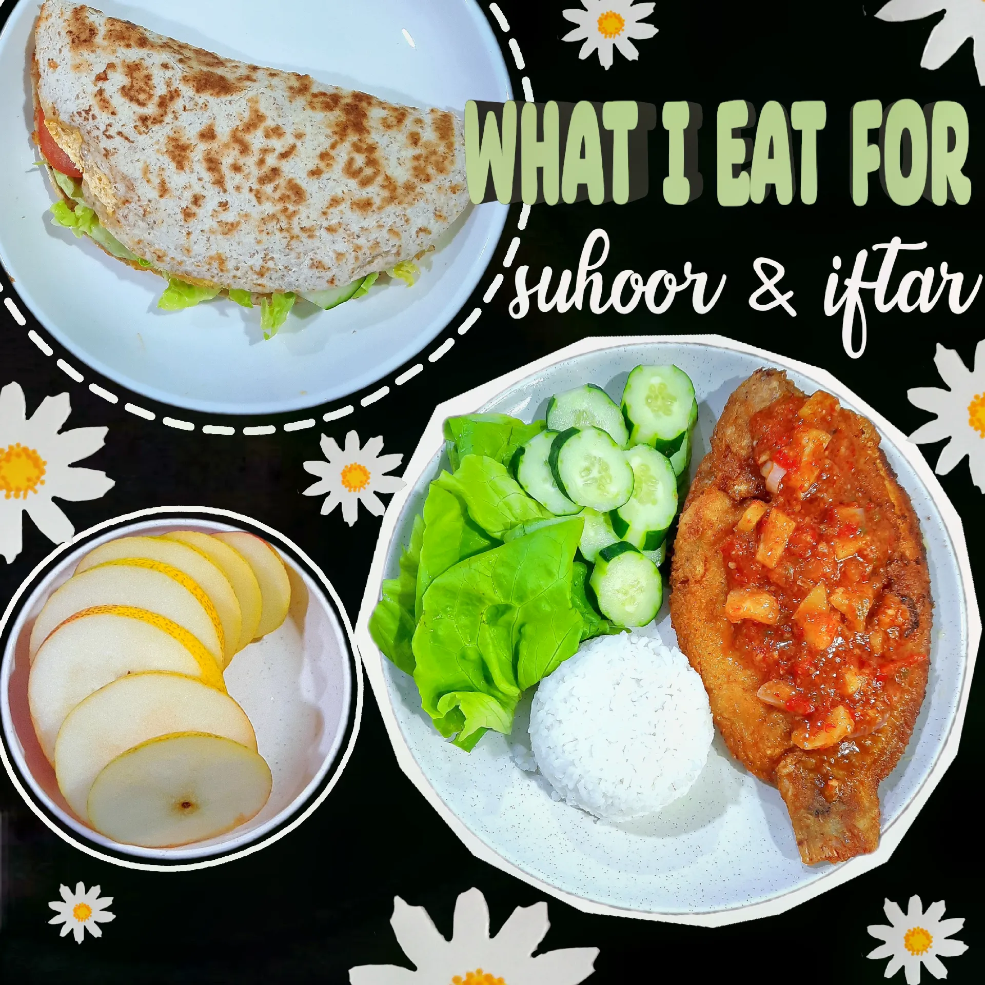 WHAT I EAT FOR SUHOOR & IFTAR | แกลเลอรีที่โพสต์โดย 🅼🅰🆁🆈🅰🅼 | Lemon8