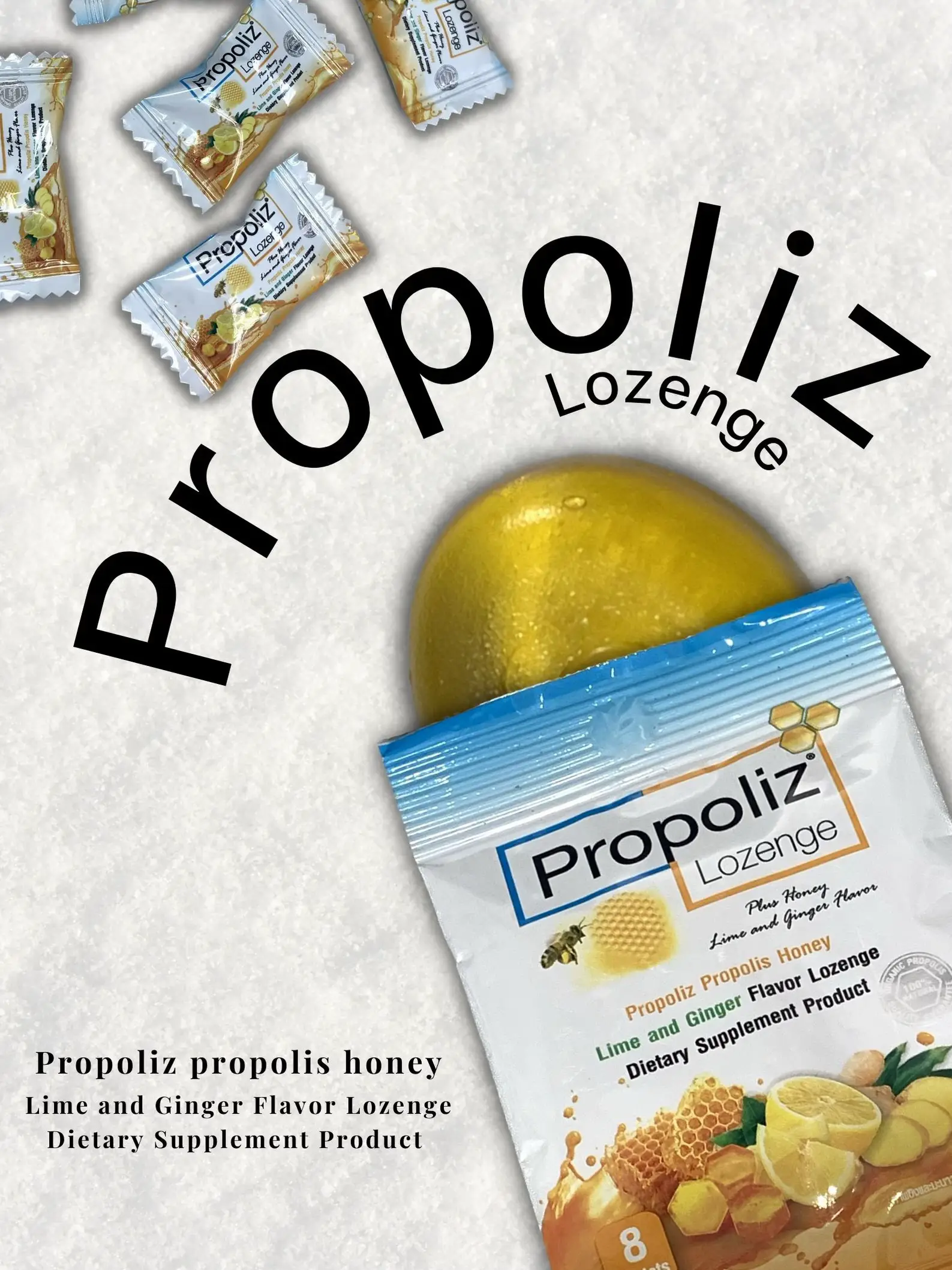 ป้ายยา Propoliz ลูกอมรสน้ำผึ้ง มะนาว และขิง | Gallery posted by tuktaratchata | Lemon8