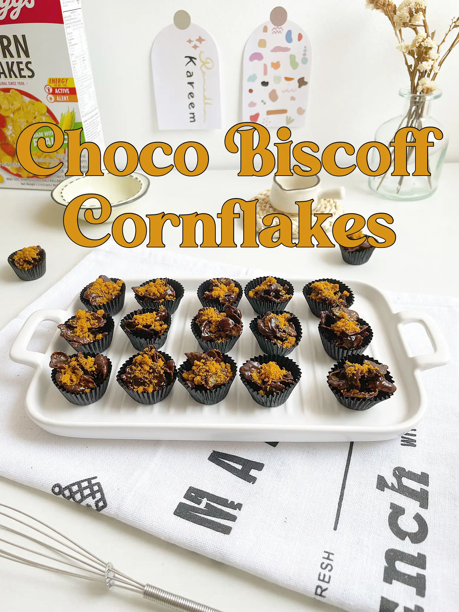 No bake no mixer 3 jenis Cornflakes Raya mudah! 💖 | Galeri disiarkan ...