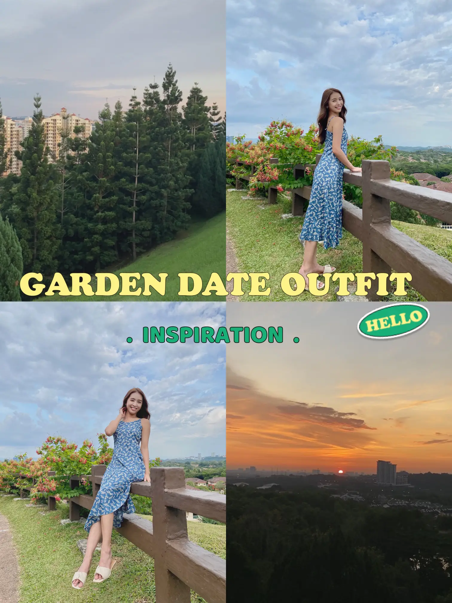 How to dress up for a garden date? 🍃🍃 | Galeri disiarkan oleh ...