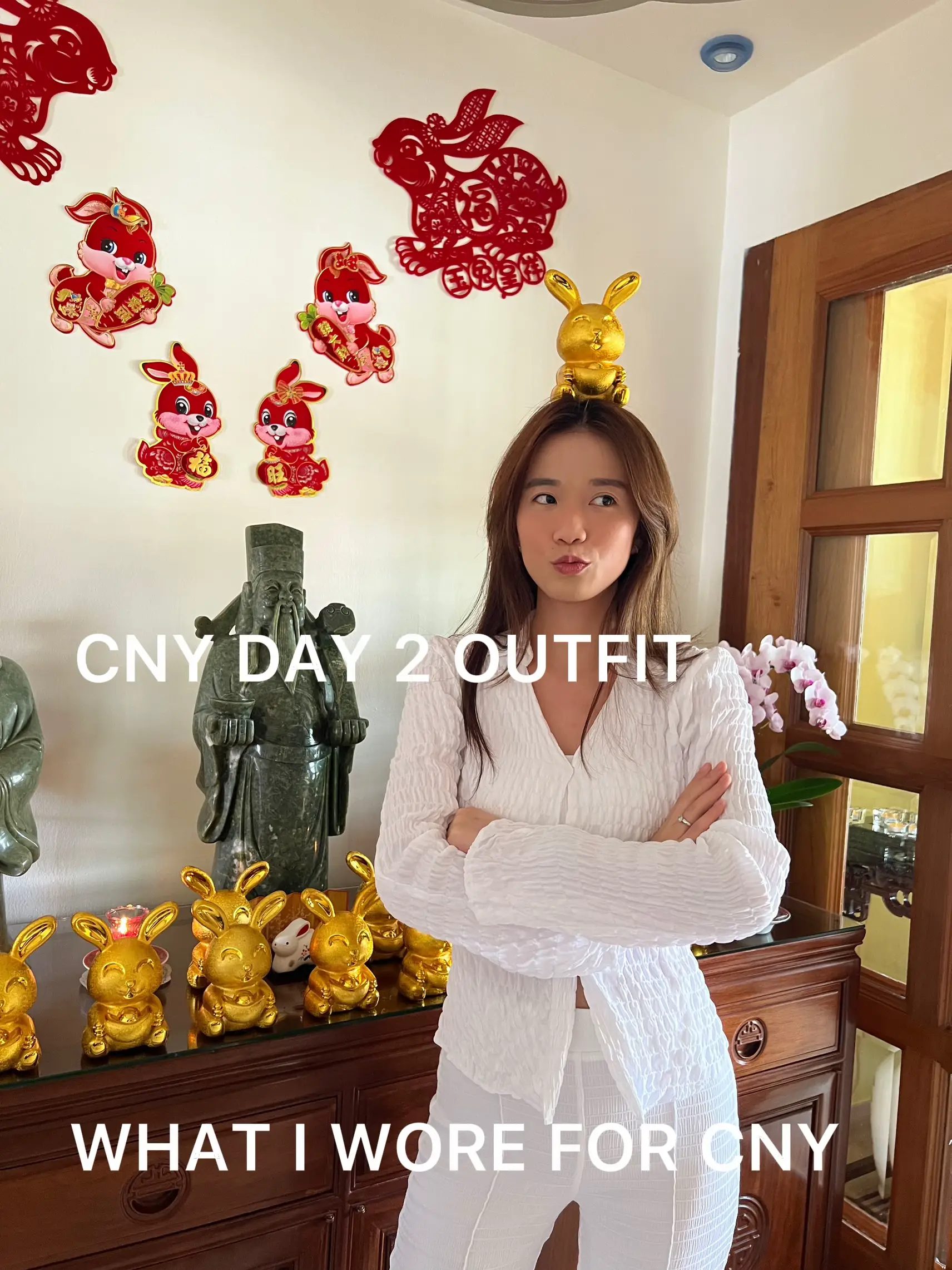 WHAT I WORE FOR THE 1ST DAY OF CNY | แกลเลอรีที่โพสต์โดย Felyn Tan | Lemon8