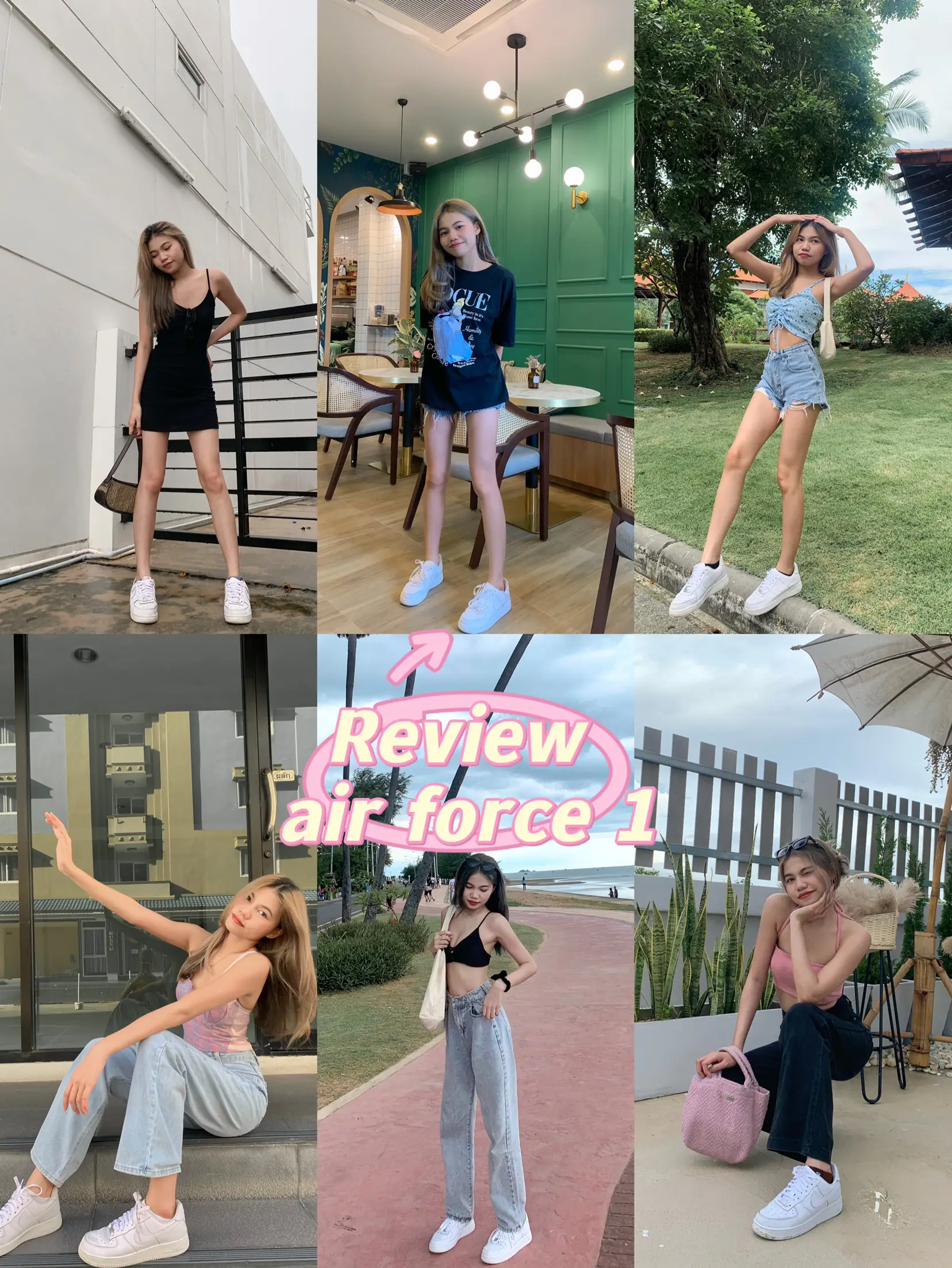Review air force 1 เข้ากับทุกลุค 👟 | แกลเลอรีที่โพสต์โดย llsylvie | Lemon8