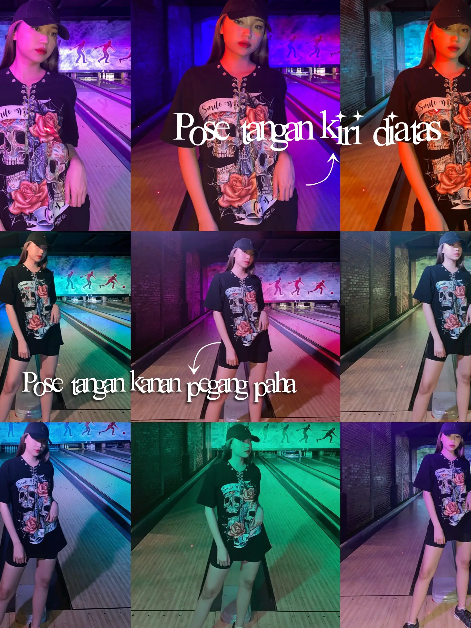 Pose ideas at bowling alley🎳 | แกลเลอรีที่โพสต์โดย Charmine🤍 | Lemon8