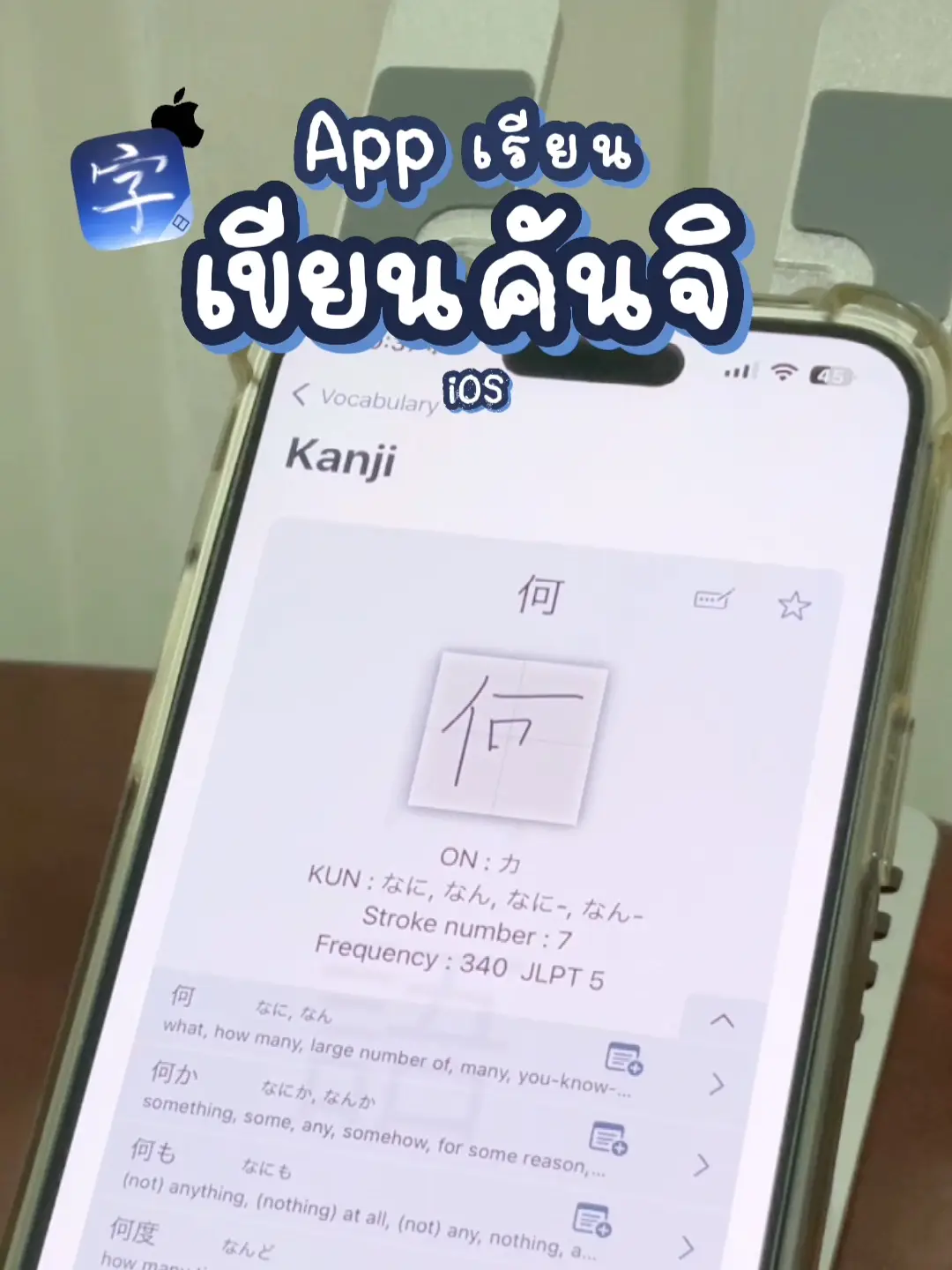 iOS App Dear Japanese Ver.Write Kanji! ️ | Video published by Aomchou | Lemon8