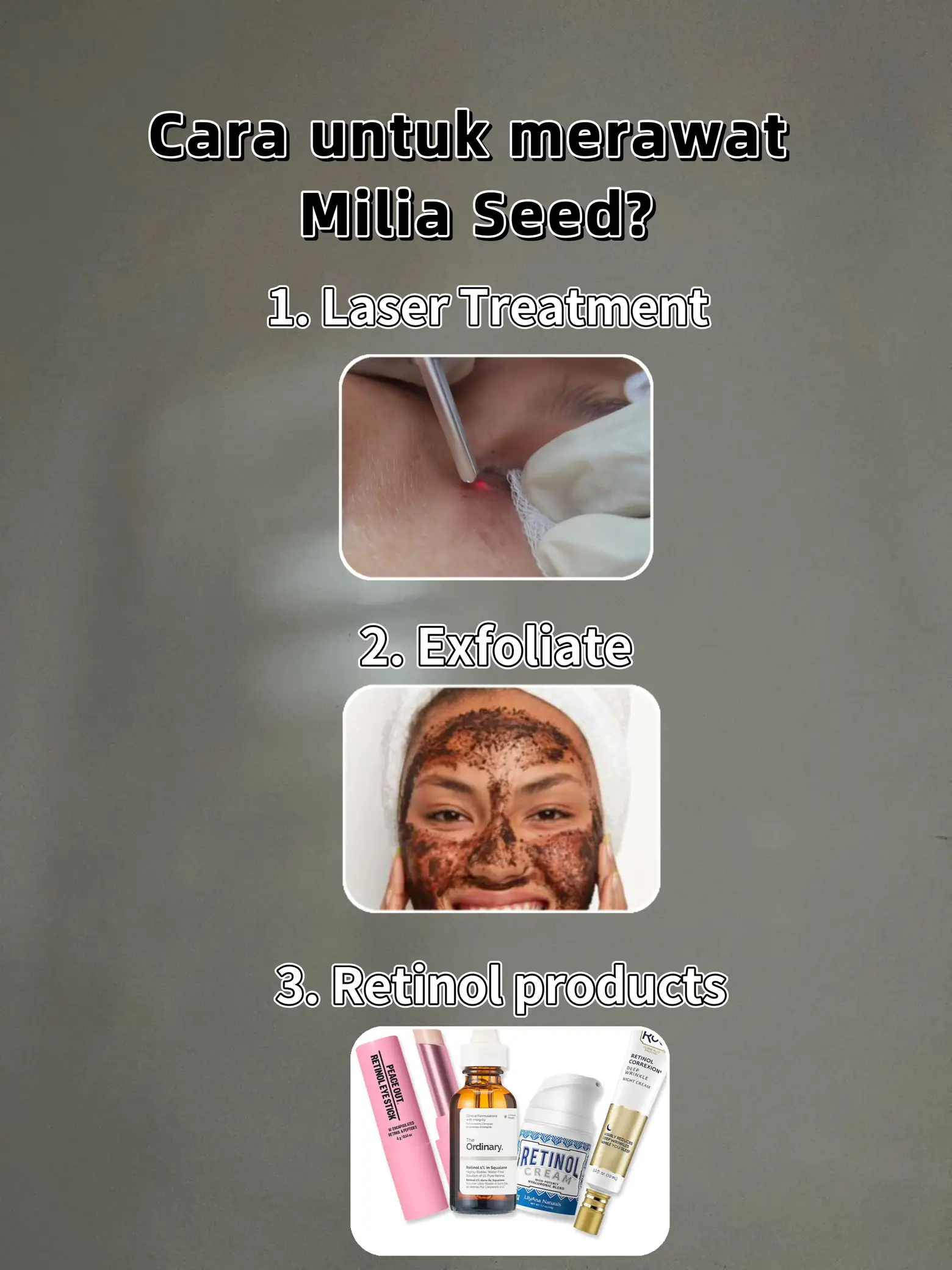 Milia Seed adalah Cysts😖3 ways to get rid of them! | Galeri disiarkan ...
