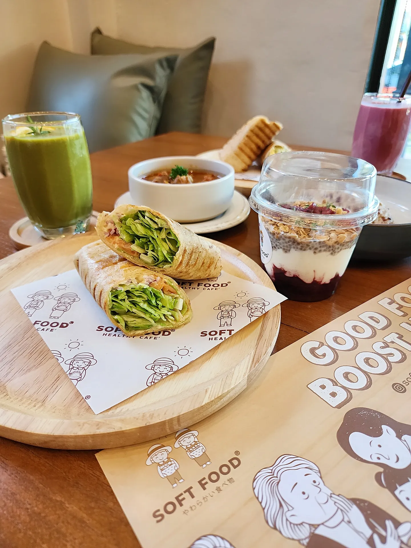 🌯หมวยๆพาไปทานอาหารคลีนที่ร้าน Softfood กันค่า🥗 | แกลเลอรีที่โพสต์โดย chocobelle | Lemon8