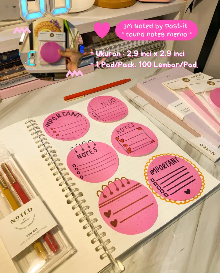 ide berkreasi dengan sticky notes! coba yuk! 💗 | Galeri diposting oleh ...