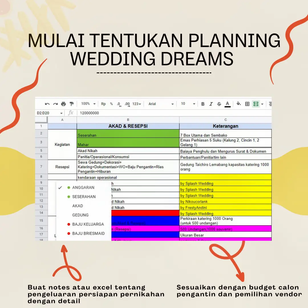 20 ide Wedding Budget Planner Indonesia Excel teratas di 2025