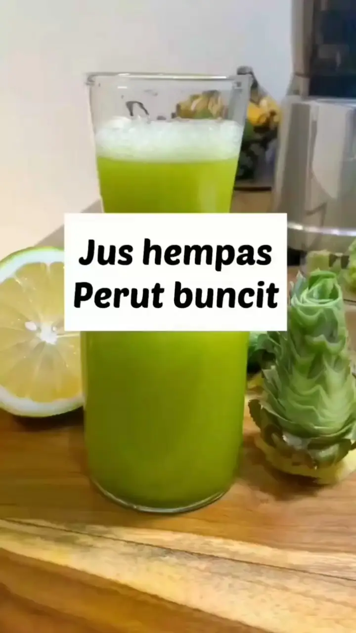 Jus Hempas Perut Buncit | Video dipublikasikan oleh Matchalov | Lemon8