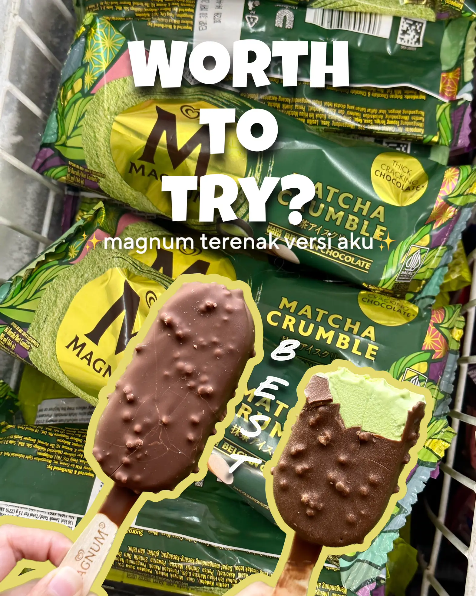most happening magnum matcha‼️ worth to try?! | Gallery posted by mouth ...