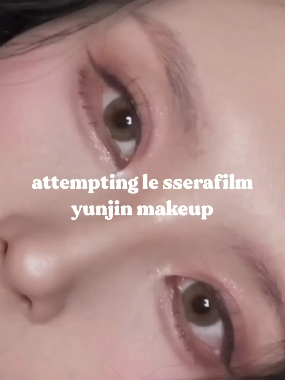 I tried lesserafim yunjin’s makeup look | tutorial | Video published by Rosemarie Yang | Lemon8