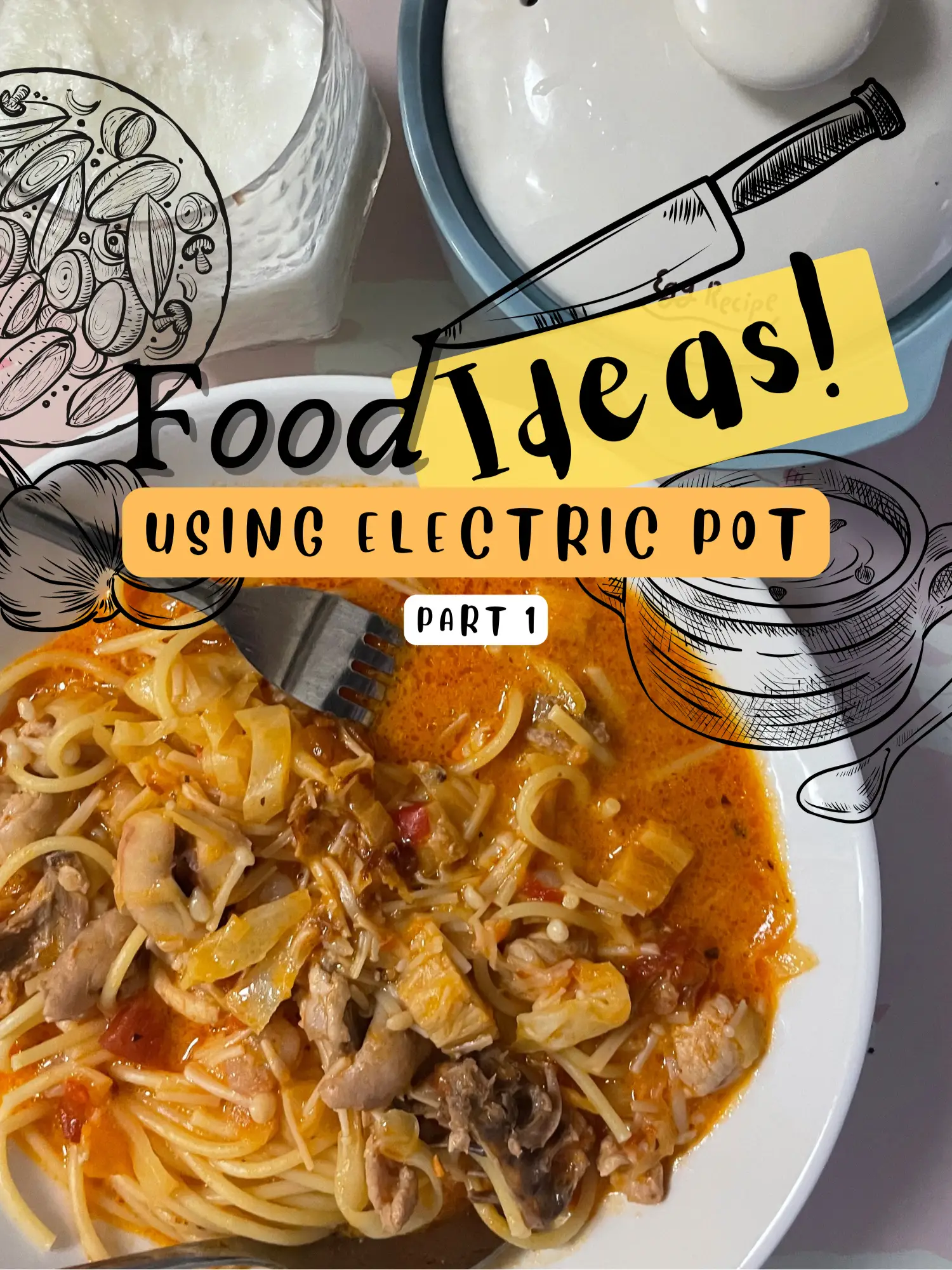 Food Ideas Using Electronic Pot 🍲 | Video diterbitkan oleh 𝑱𝒆𝒑𝒑𝒚🧸 | Lemon8