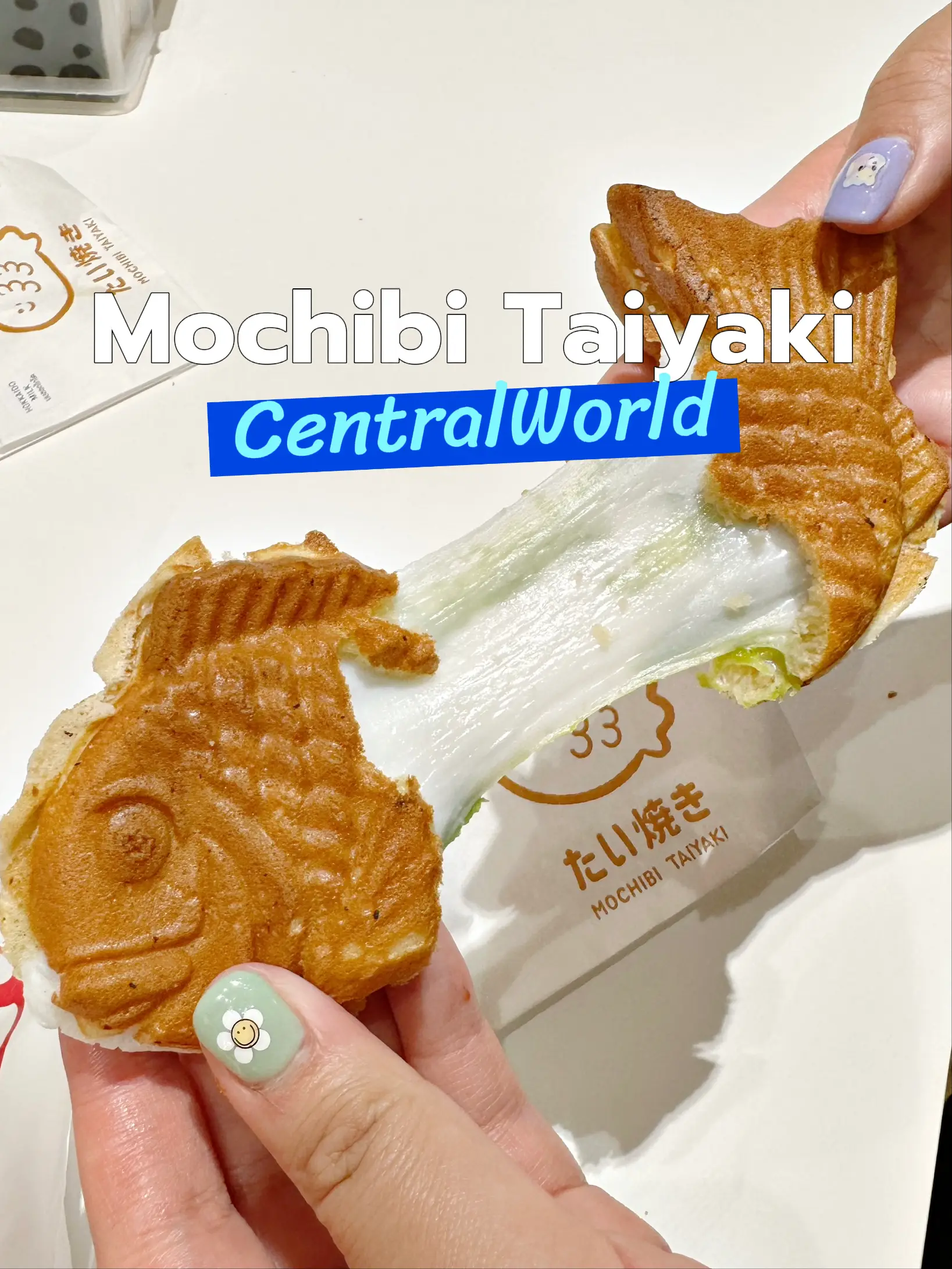 Taiyaki with mochi from Mochibi Taiyaki | Video published by ...