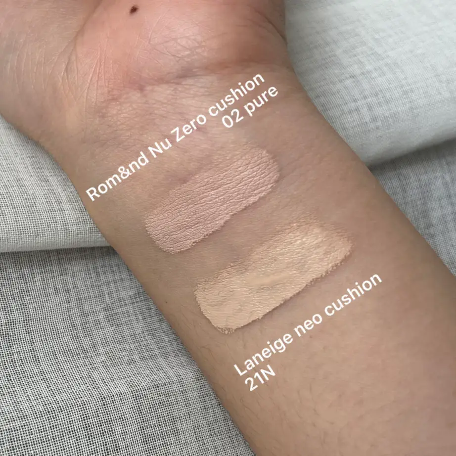 คุชชั่นrom&nd nu zero cushion ผิวผสมใช้เบอร์ไหน - การค้นหาใน Lemon8
