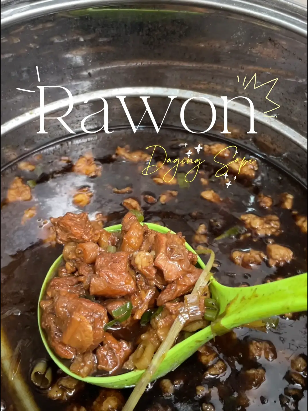 Rawon Menul Daging Sapi | Video dipublikasikan oleh Larasngrn | Lemon8