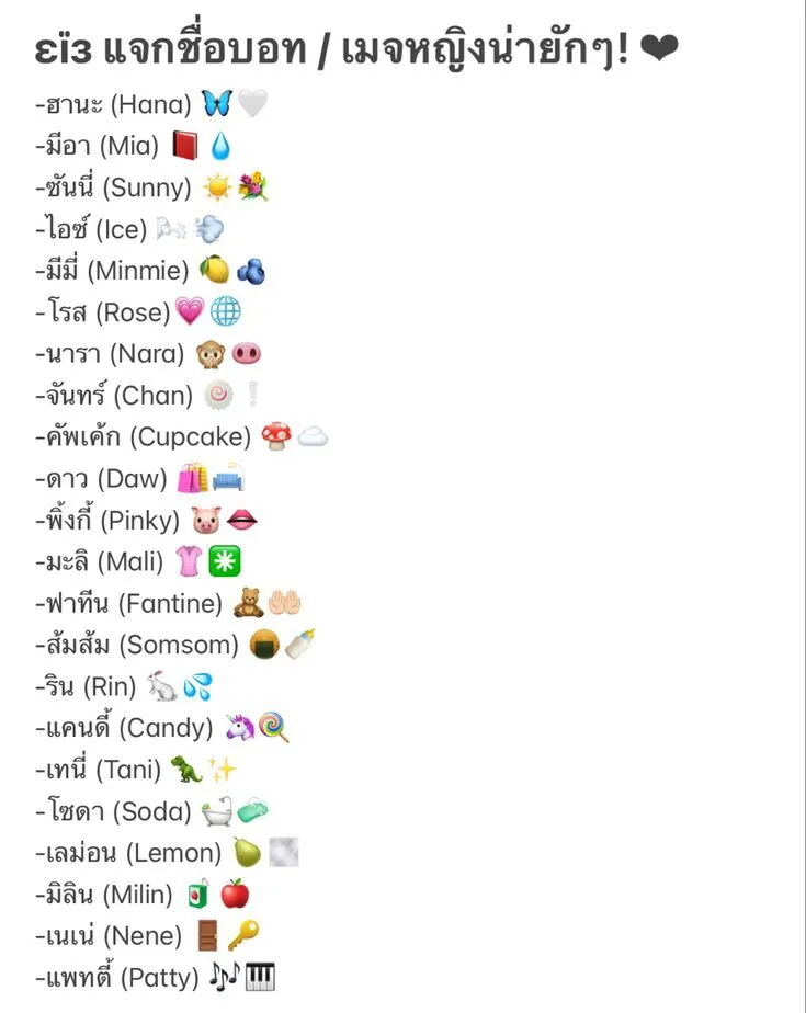 แจกชื่อ เมจ/บอท ผู้หญิงน่ารักๆ💫💫 | แกลเลอรีที่โพสต์โดย G'Gam | Lemon8