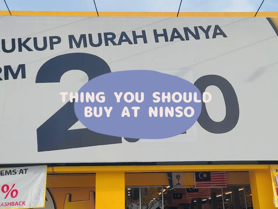 THINGS YOU SHOULD BUY AT NINSO RM2.40 | Gallery posted by Siti Rahmah | Lemon8