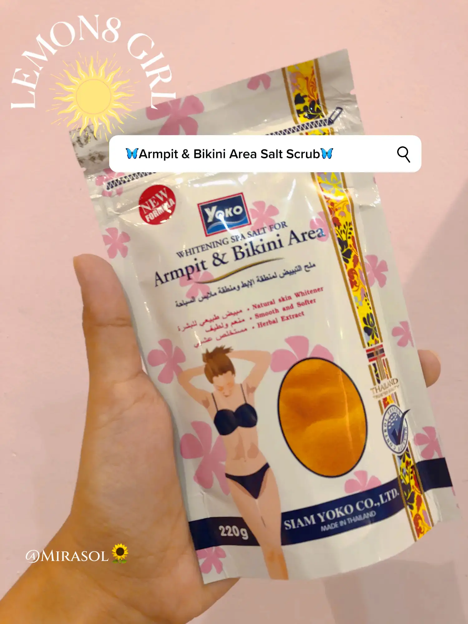 YOKO Armpit & Bikini Area Salt Scrub 🦋 | Galeri disiarkan oleh Mirasol🌻 | Lemon8