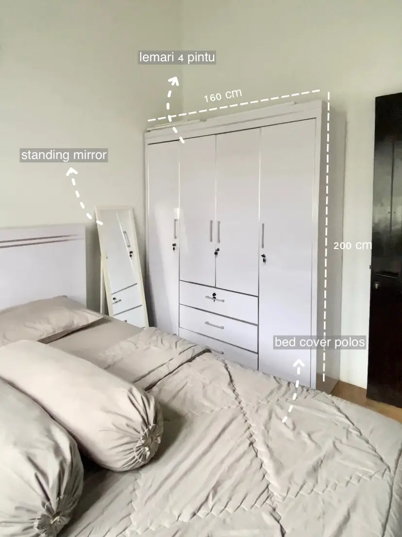 KAMAR MUNGIL 3x2,6 METER ADA APA AJA? | Galeri diposting oleh gioia.house | Lemon8