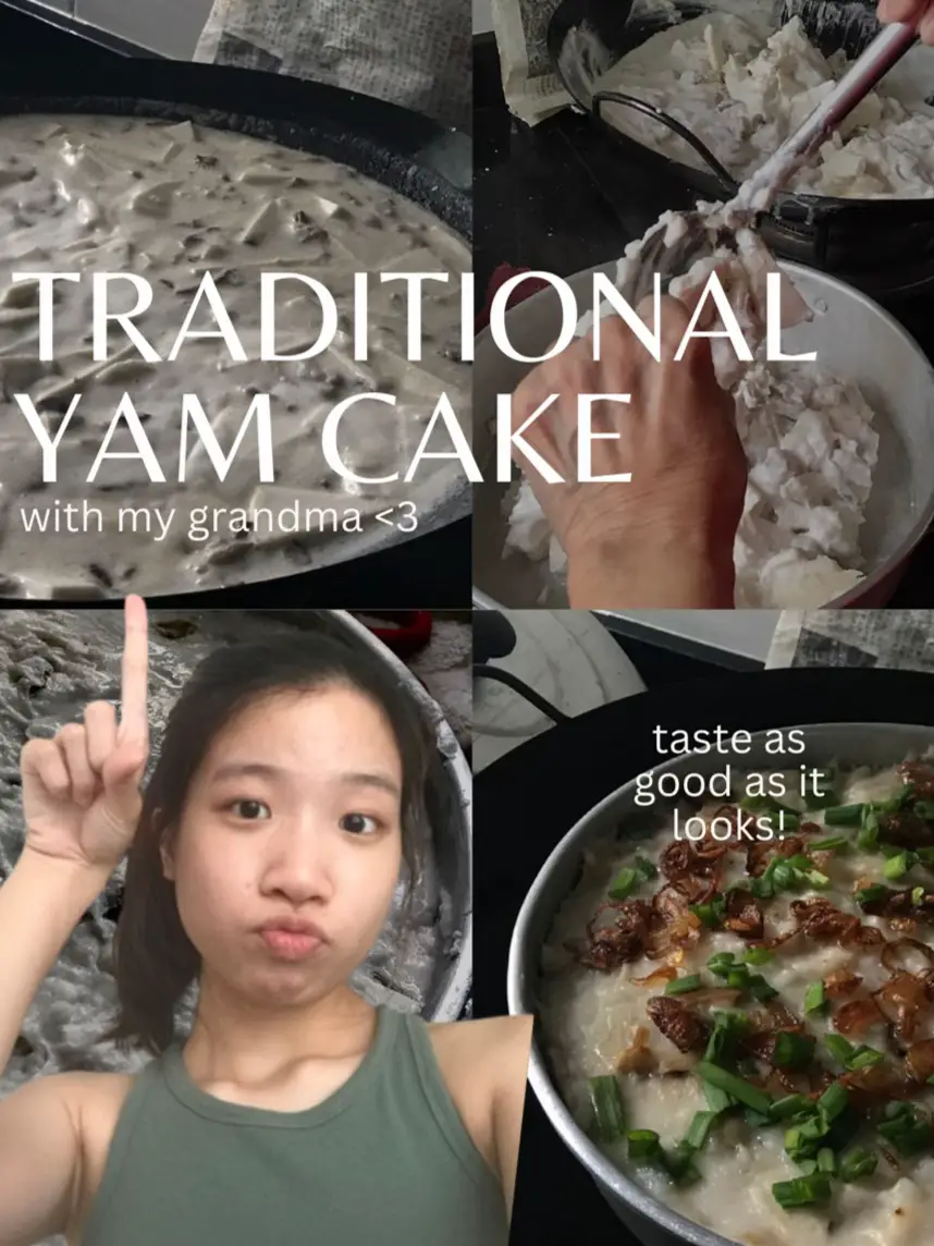 traditional yam cake with me & my grandma ️ | Gallery posted by ethel🌻 | Lemon8