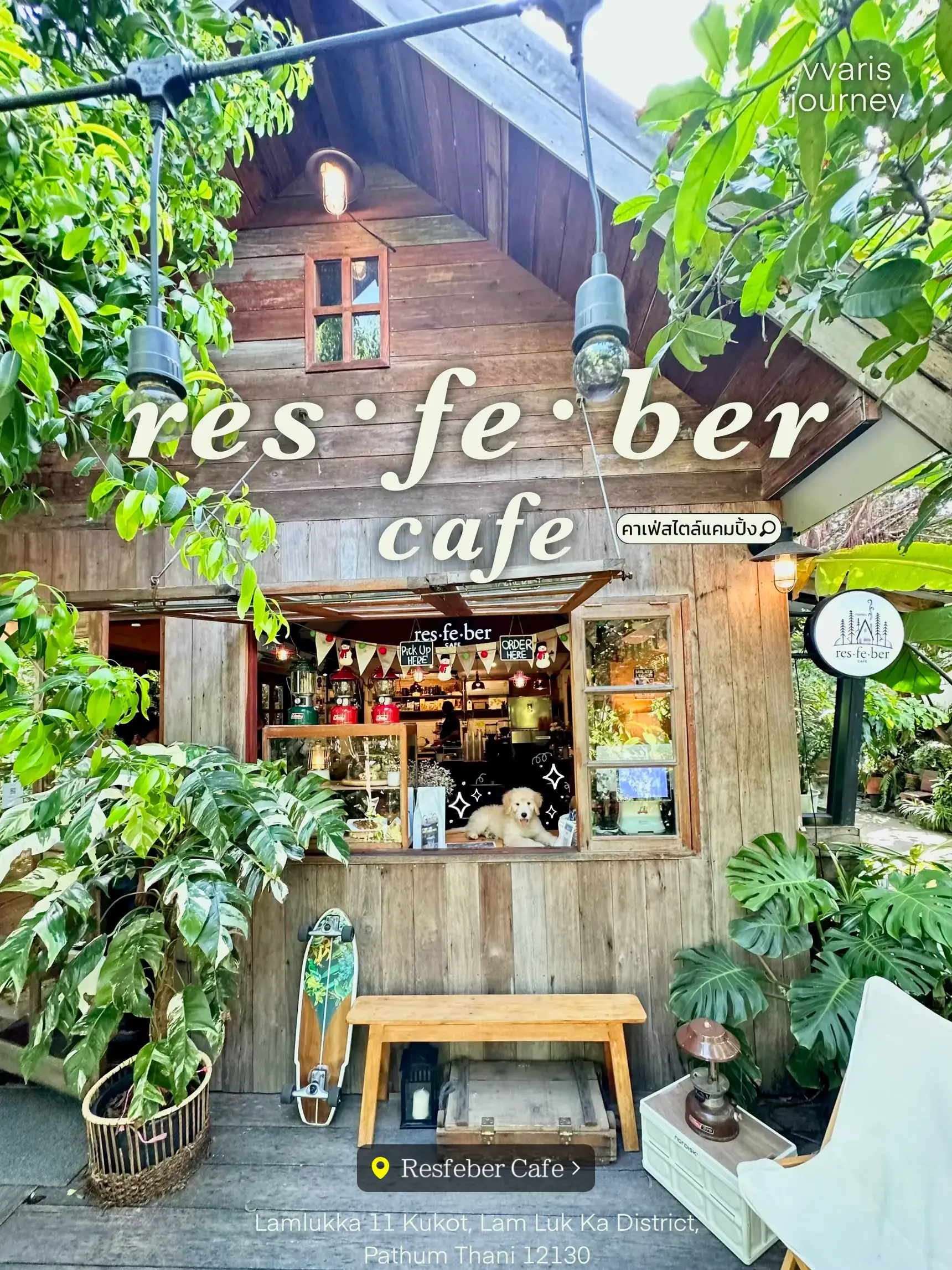 ปทุมธานีไปไหนดี? คาเฟ่แคมปิ้ง สุดชิว⛺️🍃🌲🐶 | แกลเลอรีที่โพสต์โดย vvaris journey | Lemon8