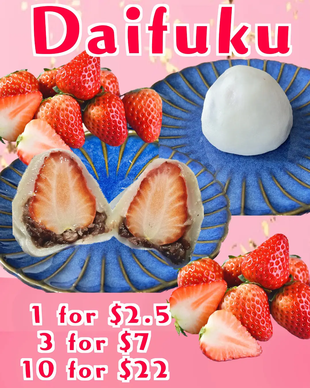 🍓Daifuku mochi いちご大福🍓 | Gallery posted by Nyanmeshi_japan | Lemon8