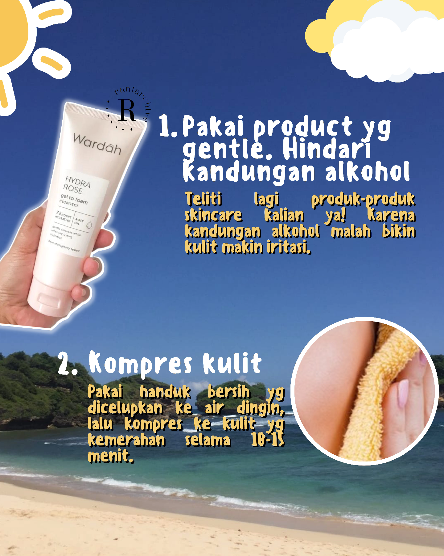TIPS MEREDAKAN SUNBURN DAN BELANG | Galeri diposting oleh raniarchive ...
